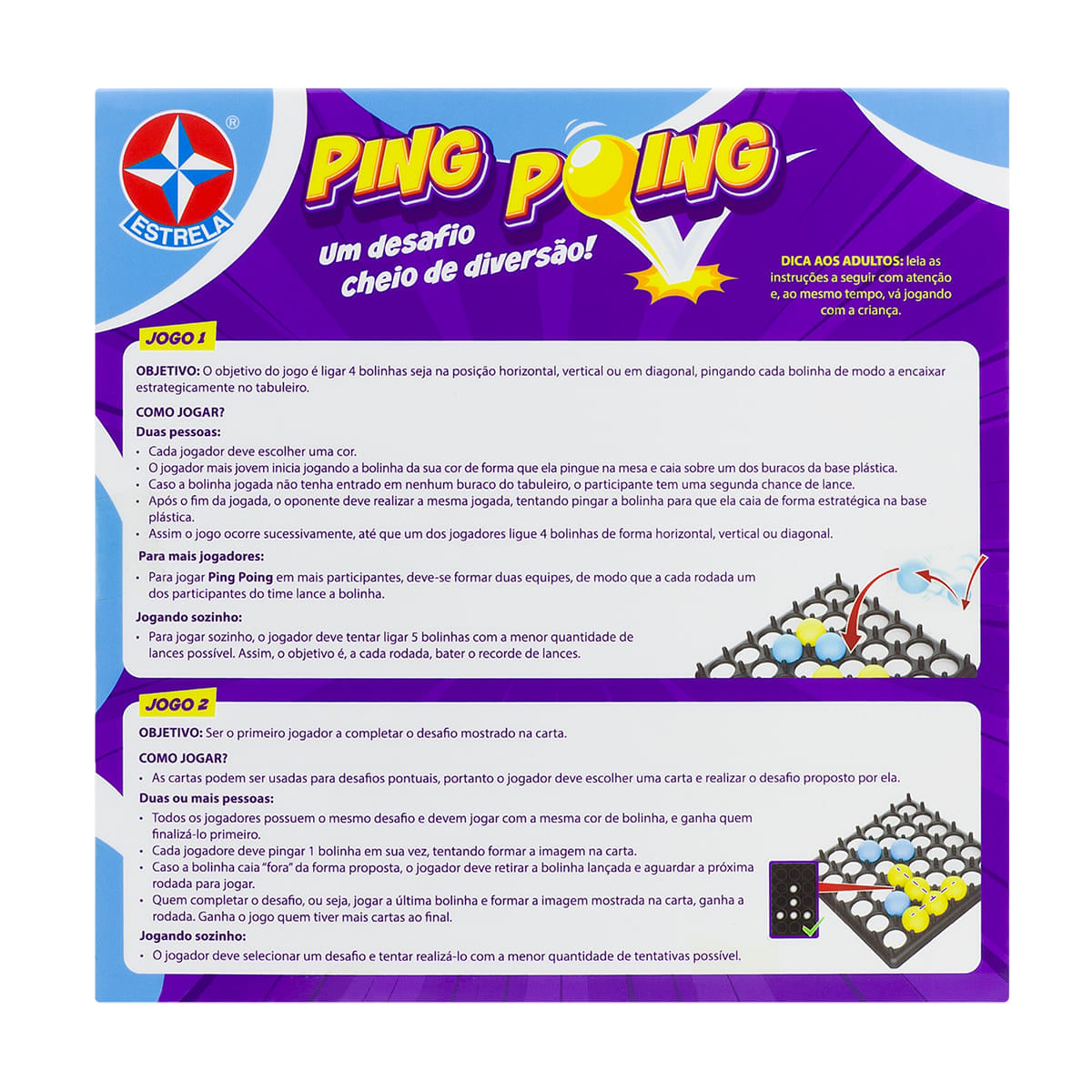 Jogo Ping Poing Infantil – Diversão para Todas as Idades - Estrela